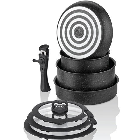 Çaka Pazarlama - Taç Easy Connect 8 Parça Tencere Seti